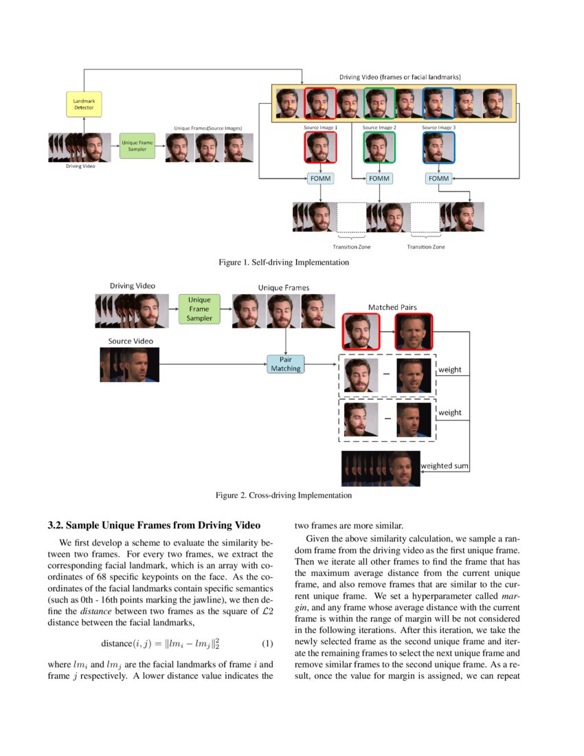 Face Animation with Multiple Source Images | DeepAI
