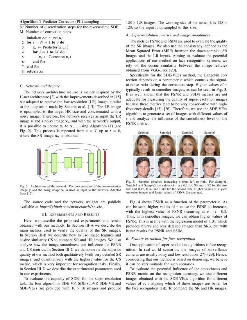 Face Super-Resolution Using Stochastic Differential Equations | DeepAI Face Super-Resolution Using Stochastic Differential Equations | DeepAI