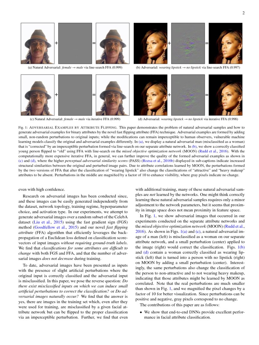 Facial Attributes Accuracy And Adversarial Robustness Deepai