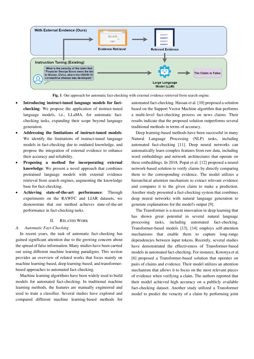 FactLLaMA: Optimizing Instruction-Following Language Models with External Knowledge for ...