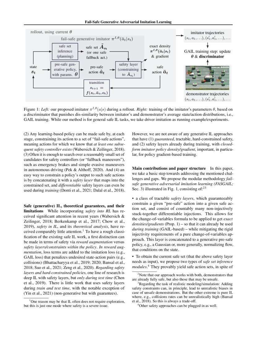 Fail-Safe Generative Adversarial Imitation Learning | DeepAI Fail-Safe Generative Adversarial Imitation Learning | DeepAI