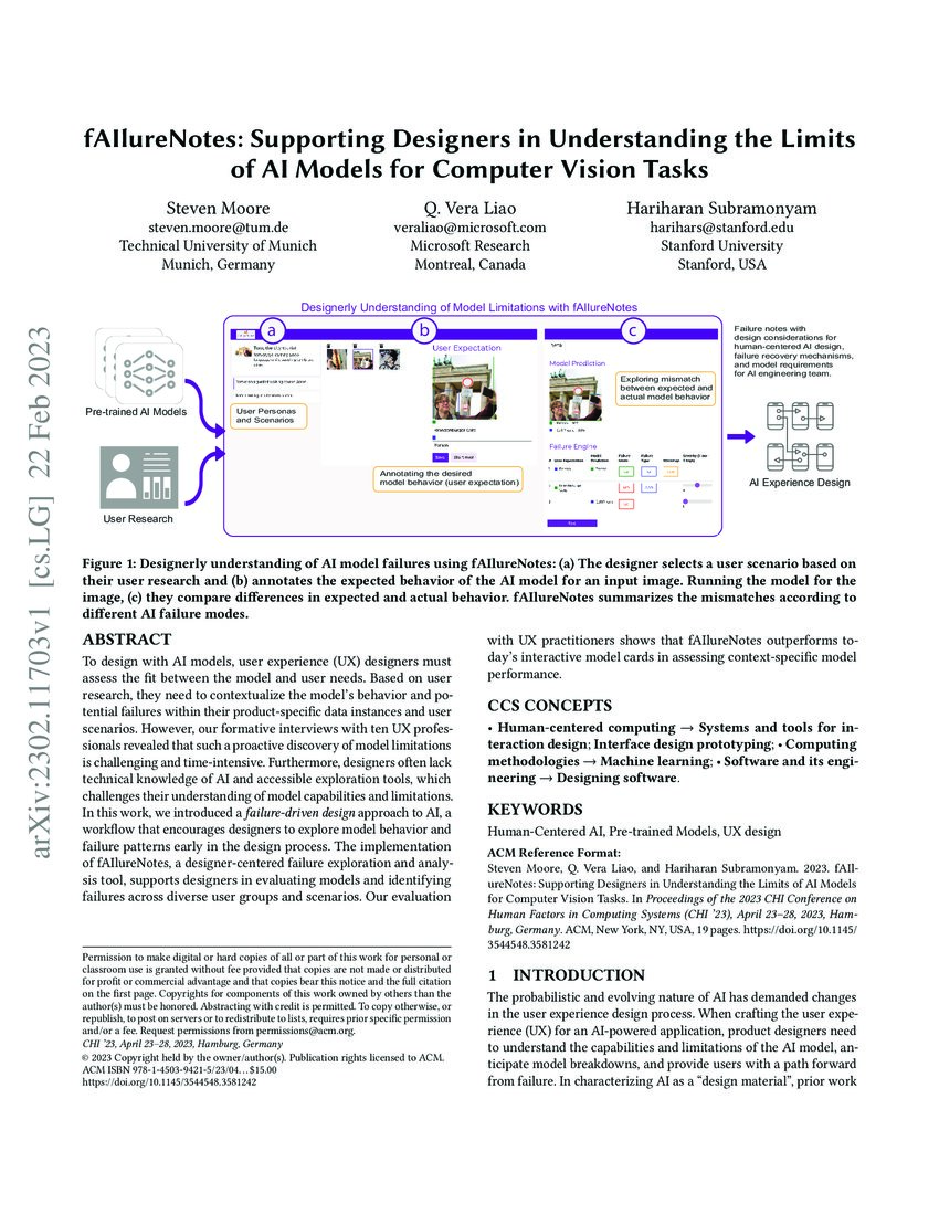fAIlureNotes: Supporting Designers in Understanding the Limits of AI ...
