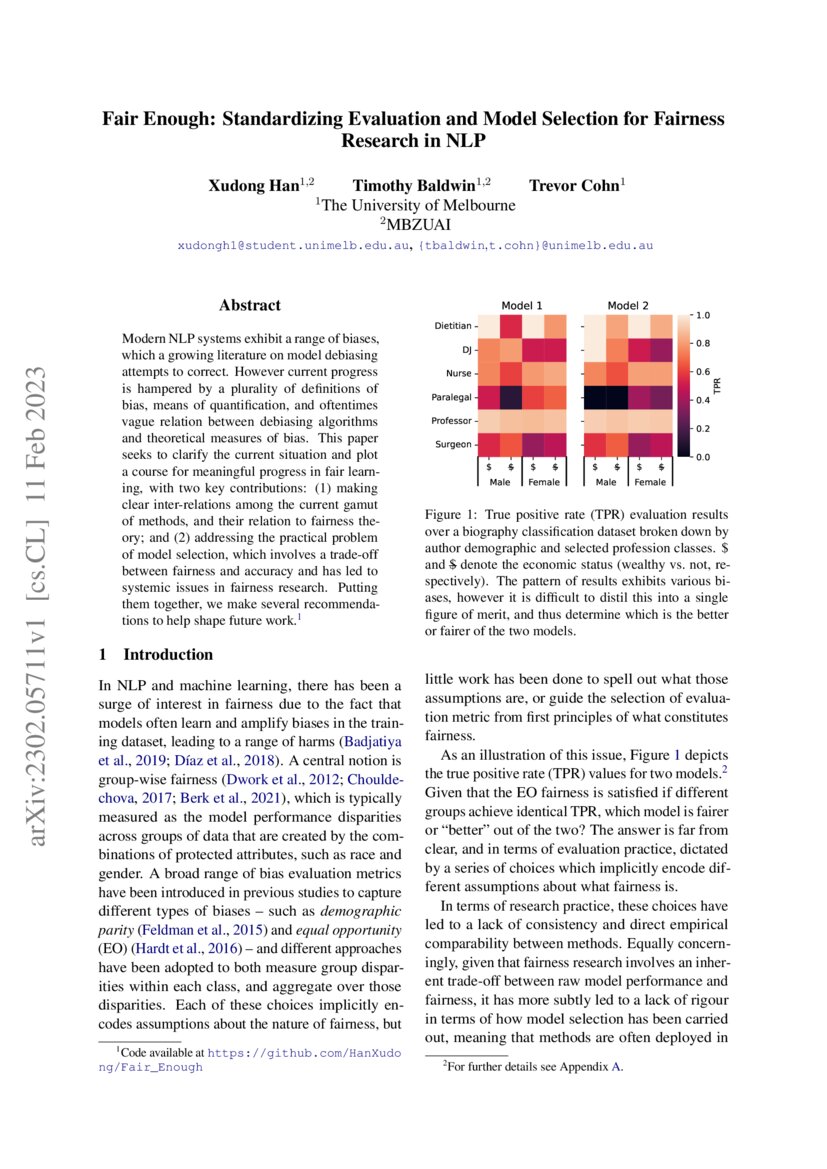 Fair Enough: Standardizing Evaluation and Model Selection for Fairness ...
