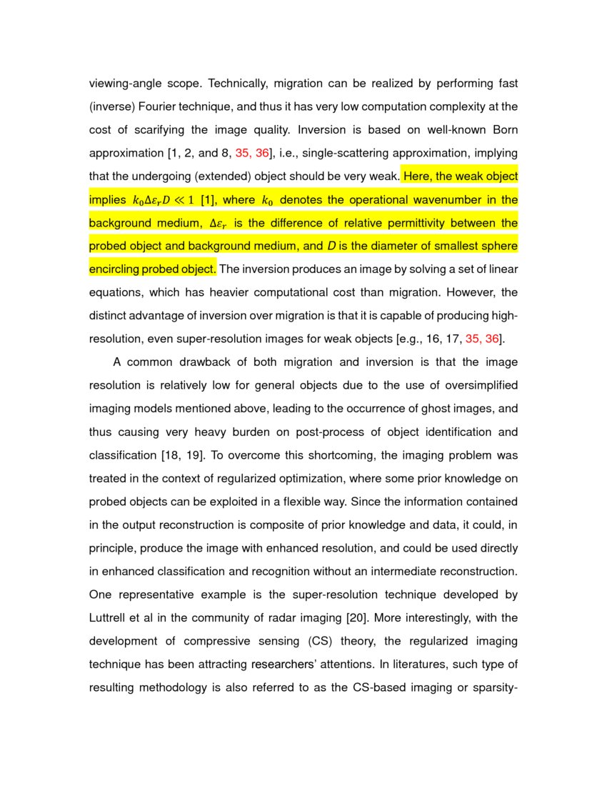 Fast Algorithm of High-resolution Microwave Imaging Using the Non ...