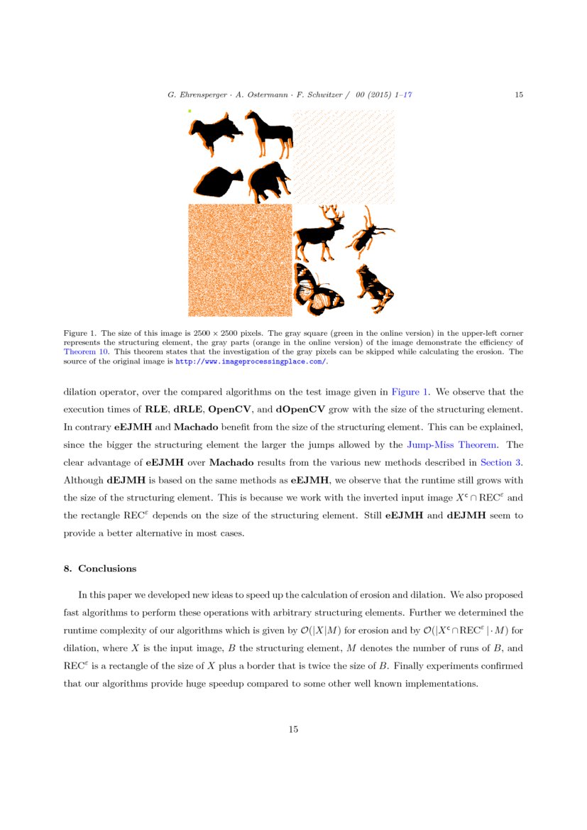 Fast Algorithms For Morphological Operations Using Run Length Encoded Binary Images Deepai