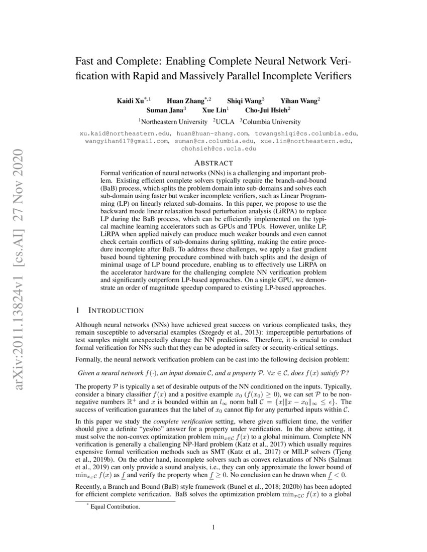 Fast and Complete: Enabling Complete Neural Network Verification with Rapid and Massively ...