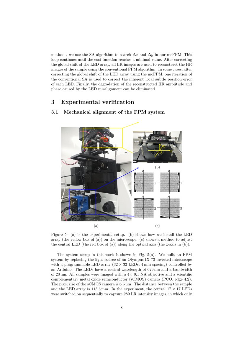 Fast and robust misalignment correction of Fourier ptychographic ...