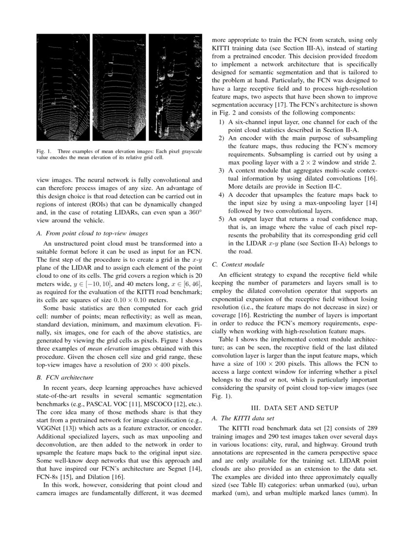 Fast Lidar Based Road Detection Using Fully Convolutional Neural