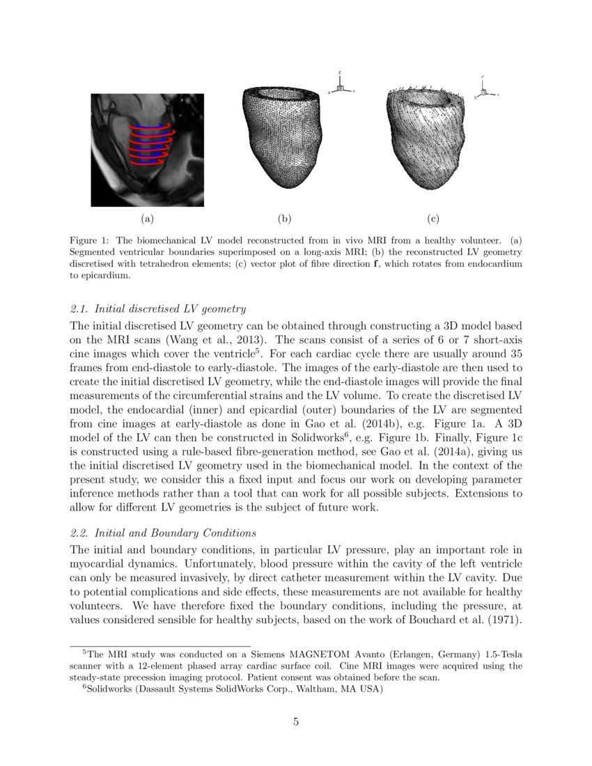 Fast Parameter Inference in a Biomechanical Model of the Left Ventricle using Statistical ...
