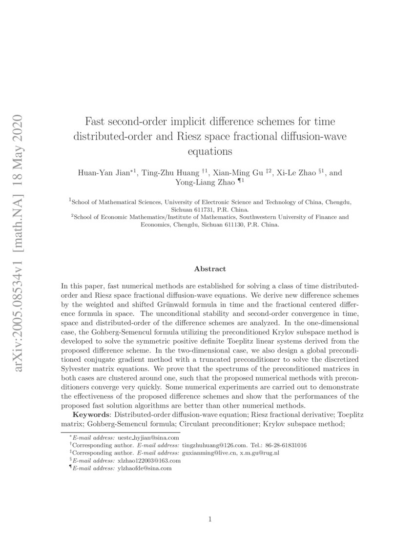 Fast Second Order Implicit Difference Schemes For Time Distributed Order And Riesz Space
