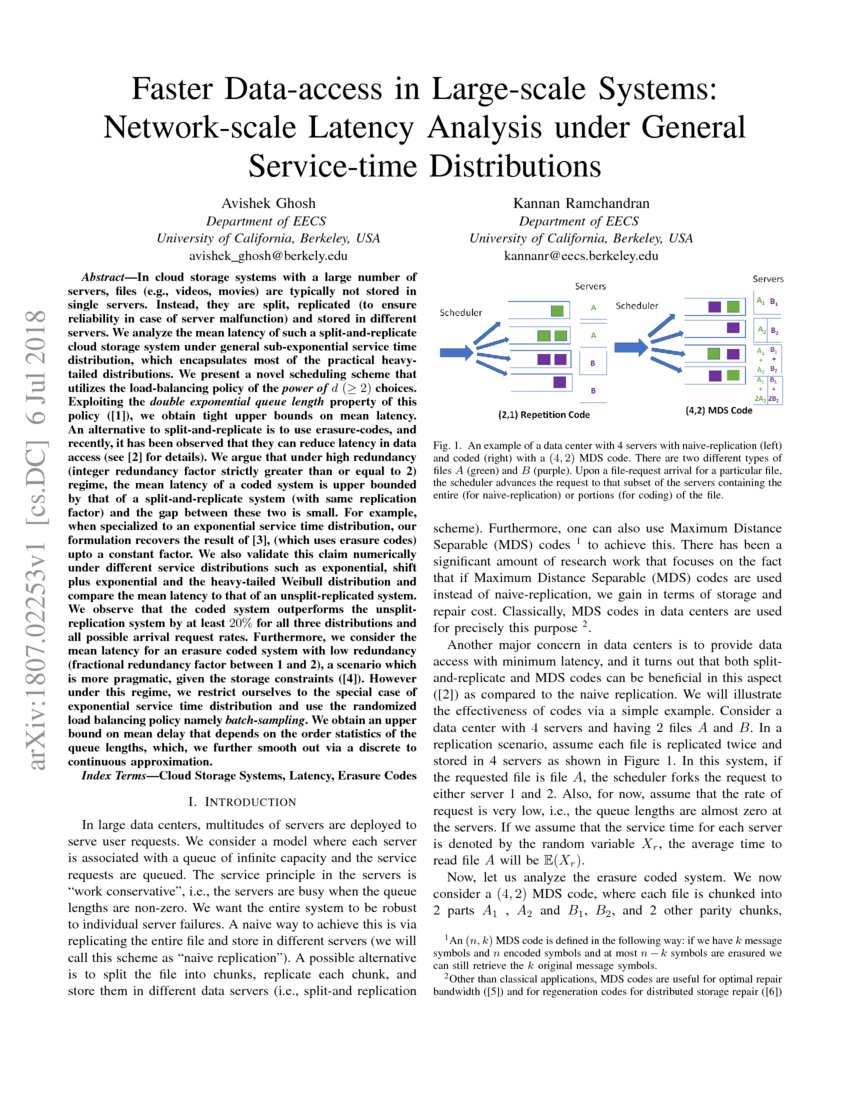 Faster Data-access in Large-scale Systems: Network-scale Latency ...
