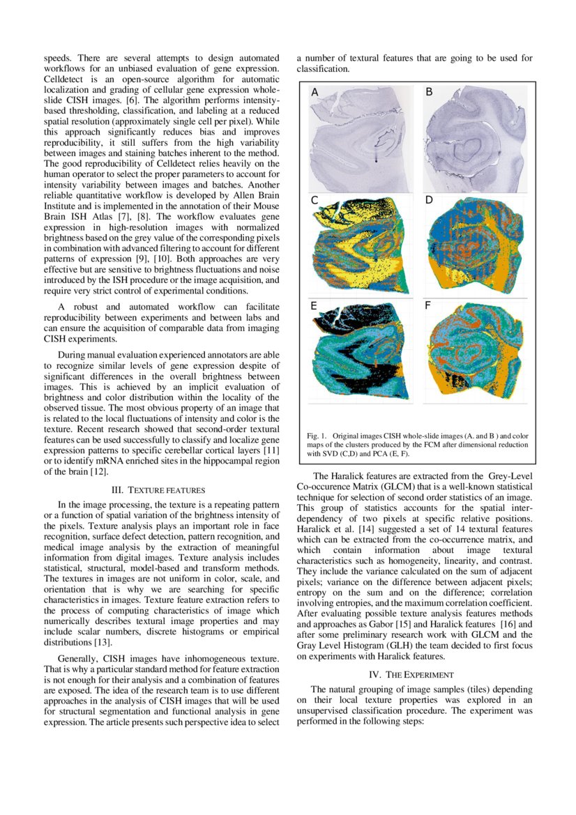 Feasibility of Haralick's Texture Features for the Classification of ...