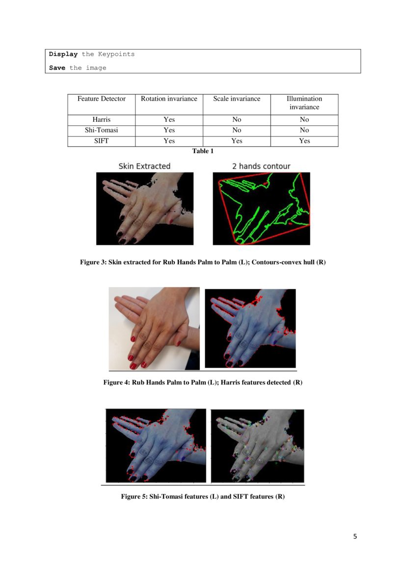 Feature Detection for Hand Hygiene Stages | DeepAI
