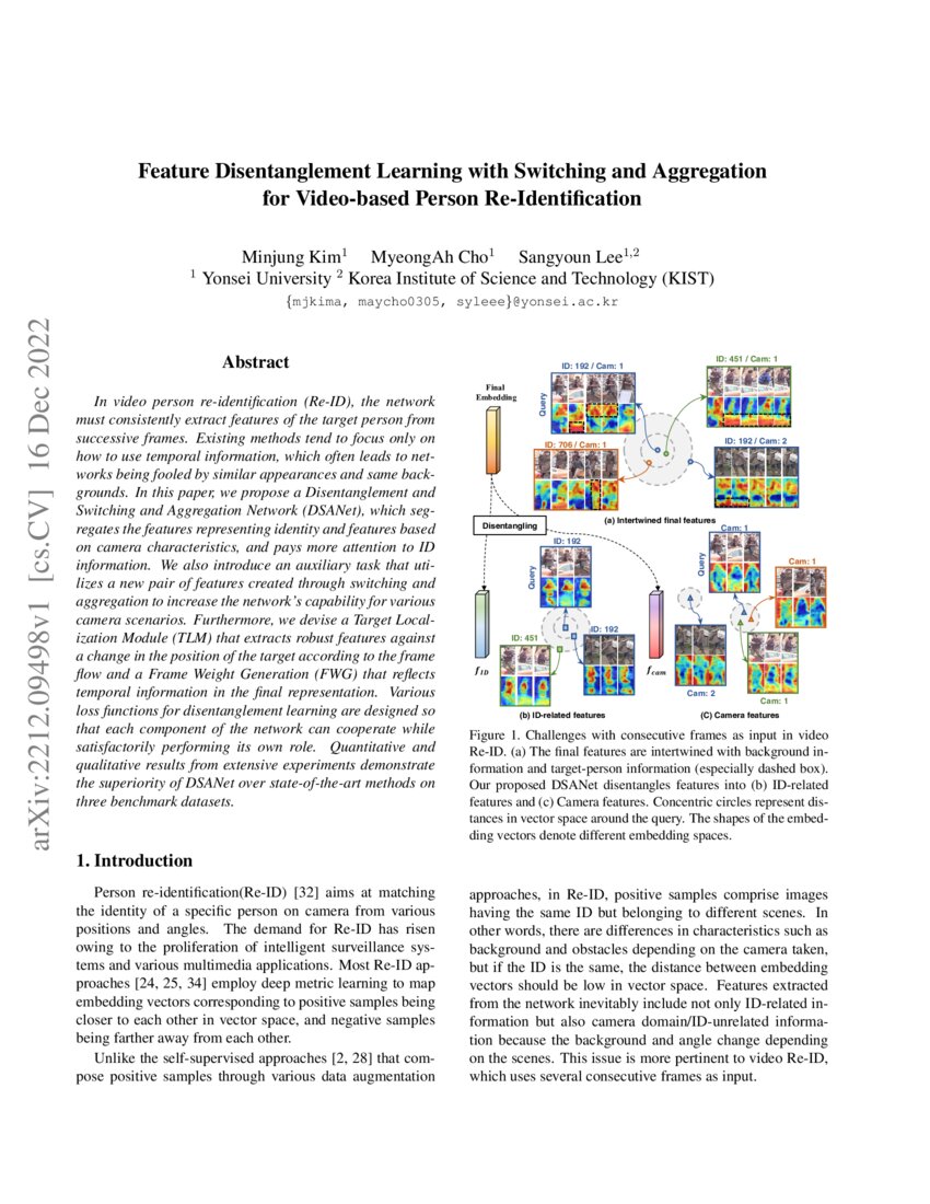 Feature Disentanglement Learning with Switching and Aggregation for Video-based Person Re ...