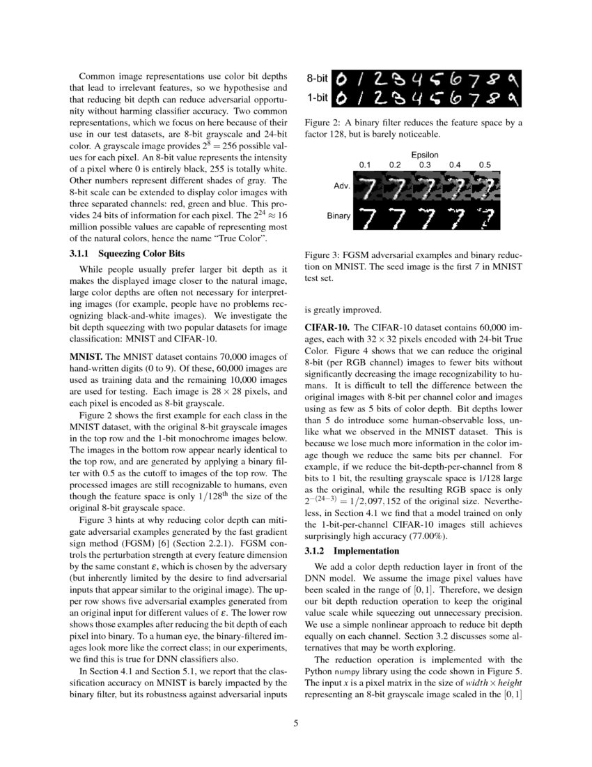 Feature Squeezing Detecting Adversarial Examples In Deep Neural
