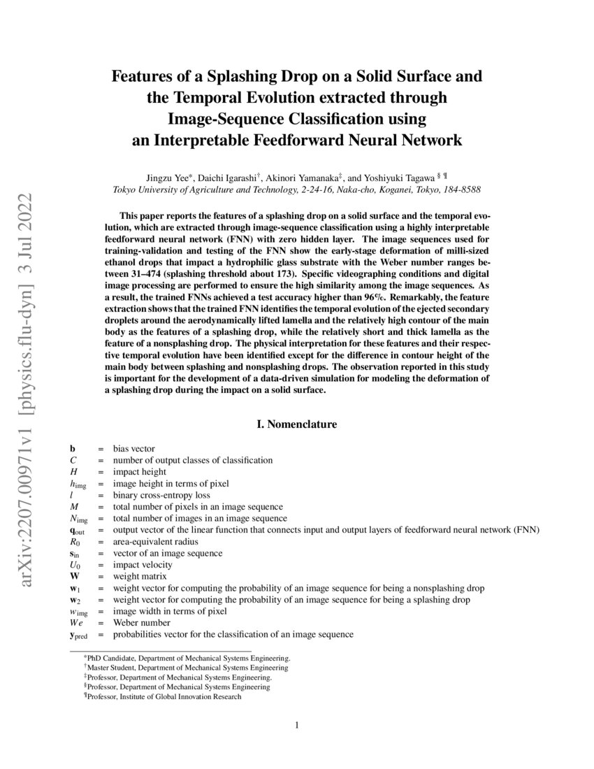 Features Of A Splashing Drop On A Solid Surface And The Temporal Evolution Extracted Through