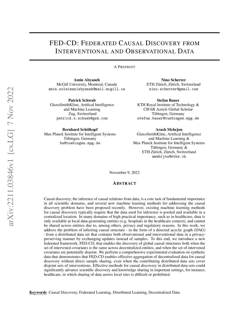 Fed Cd Federated Causal Discovery From Interventional And
