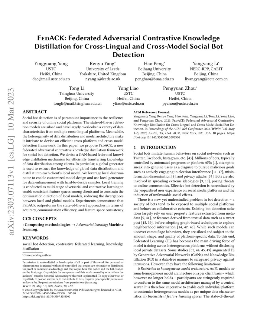 Fedack Federated Adversarial Contrastive Knowledge Distillation For Cross Lingual And Cross