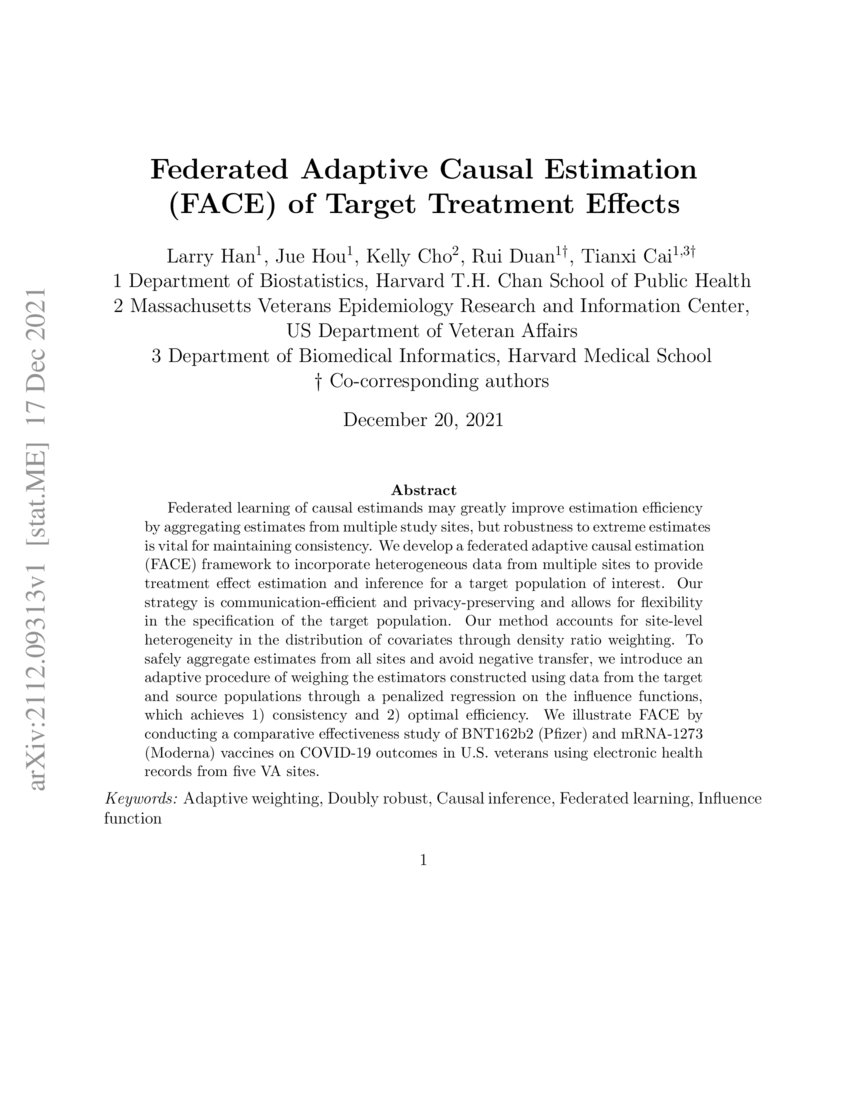 Federated Adaptive Causal Estimation Face Of Target Treatment Effects