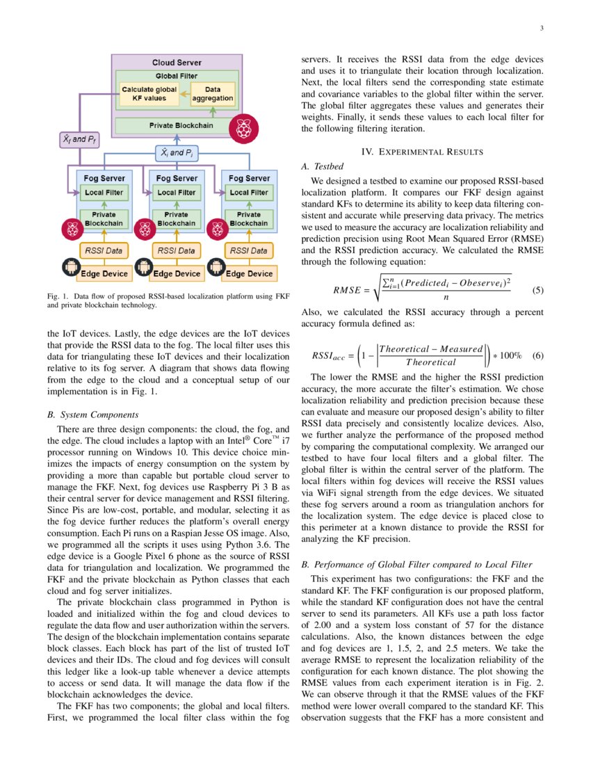 Federated Kalman Filter For Secure Iot Based Device Monitoring Services