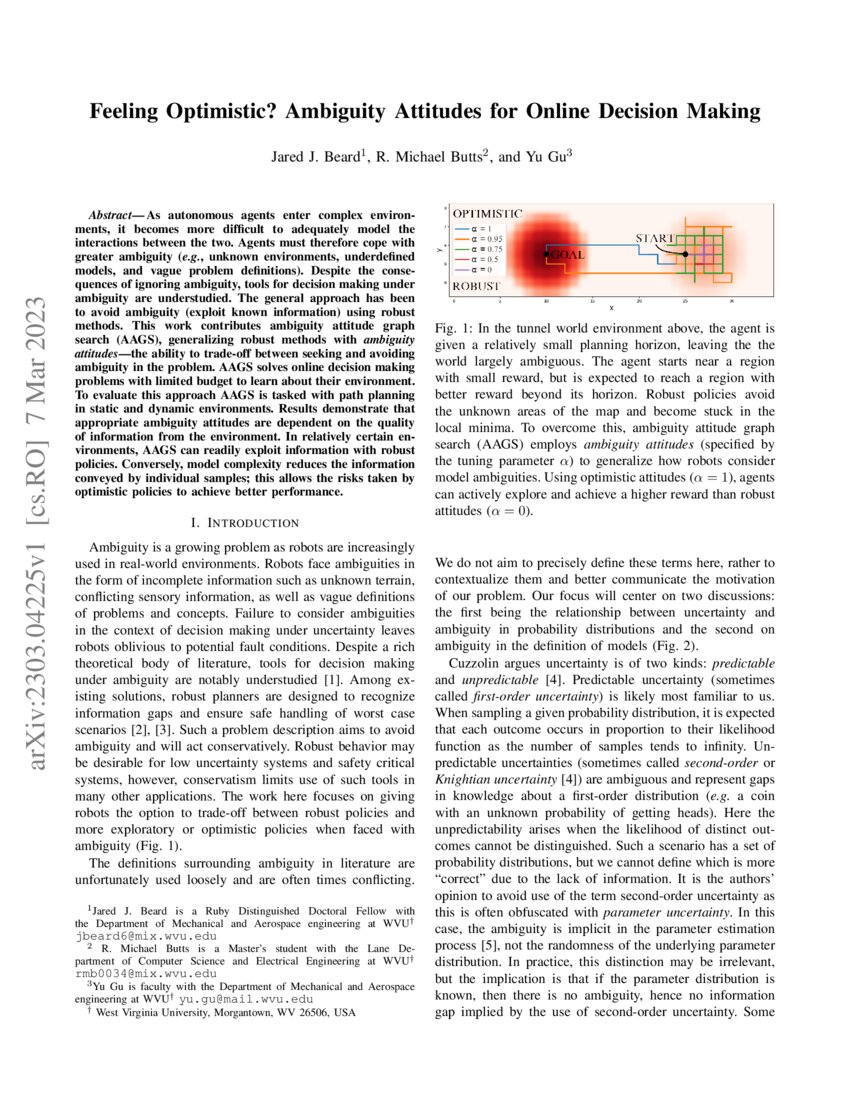 Feeling Optimistic? Ambiguity Attitudes for Online Decision Making | DeepAI