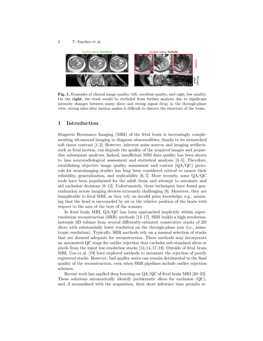 FetMRQC: Automated Quality Control for fetal brain MRI | DeepAI
