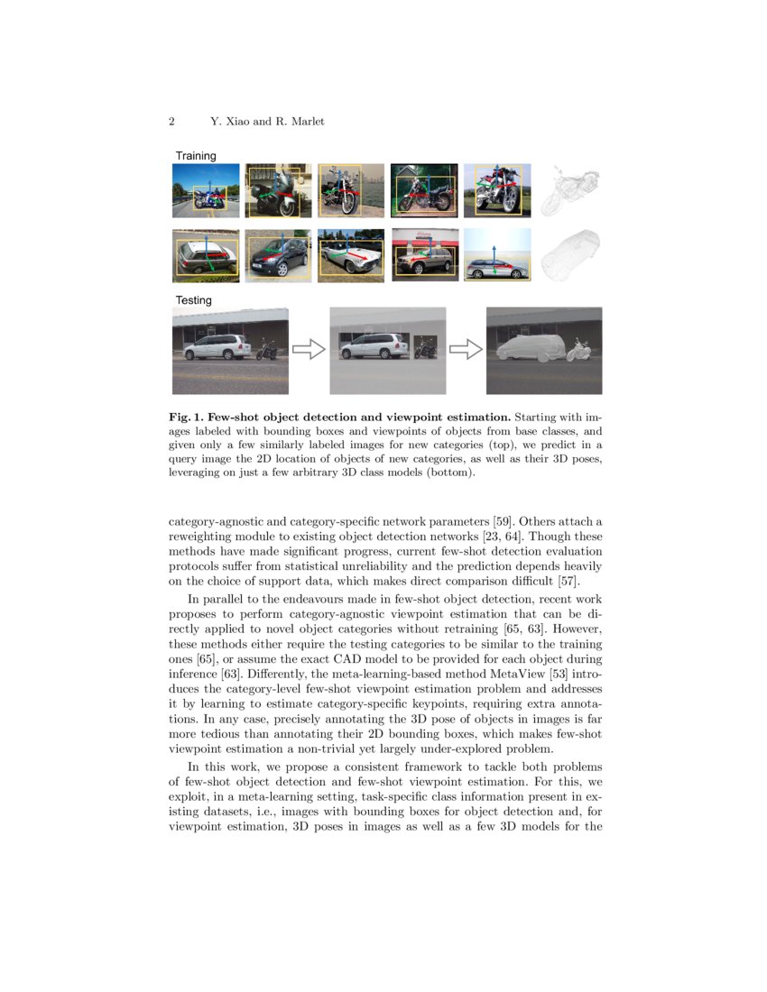 Few Shot Object Detection And Viewpoint Estimation For Objects In The