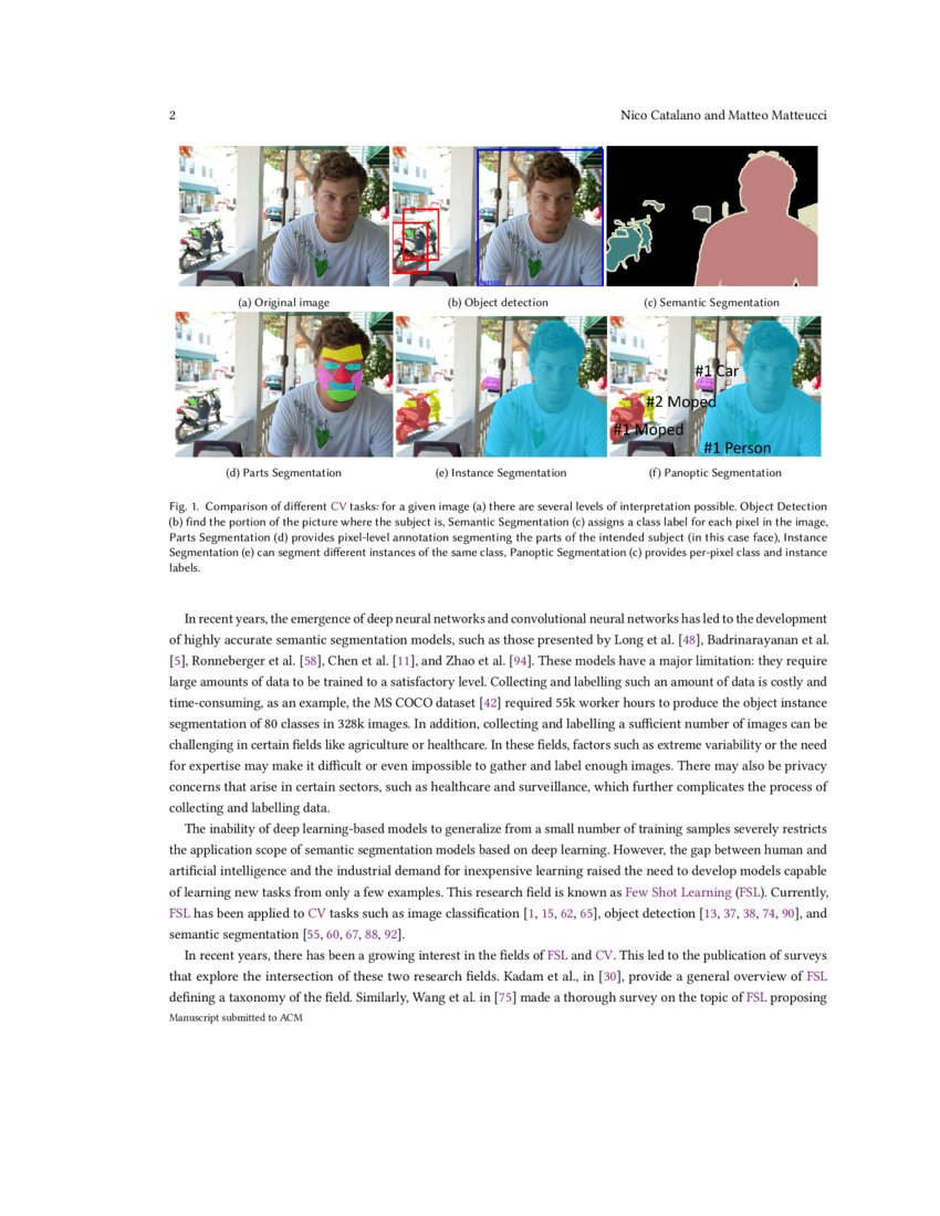 Few Shot Semantic Segmentation A Review Of Methodologies And Open Challenges Deepai