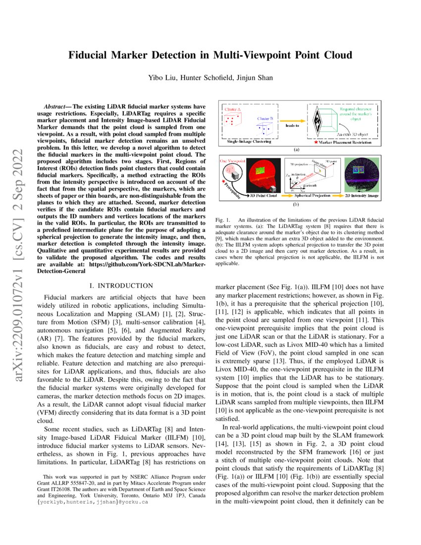 Fiducial Marker Detection In Multi Viewpoint Point Cloud Deepai