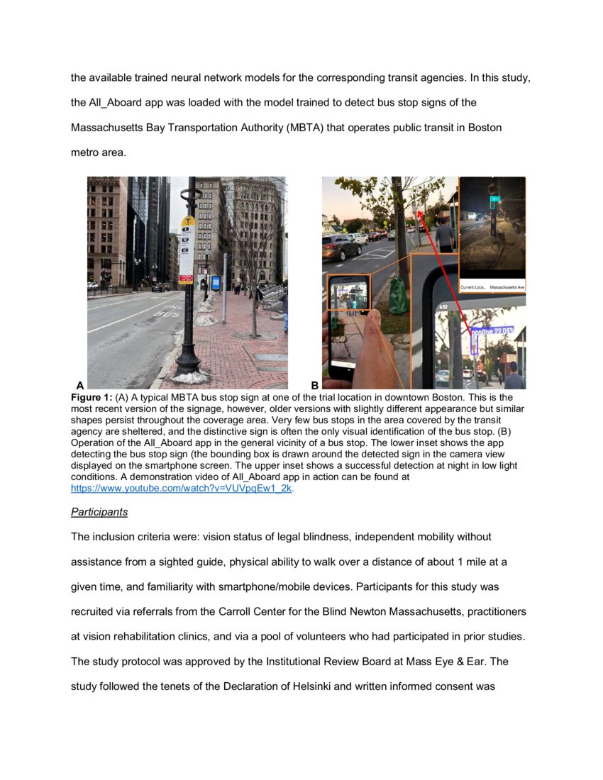 Field evaluation of a mobile app for assisting blind and visually ...