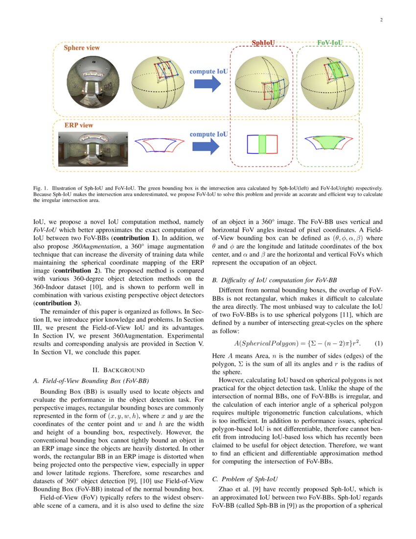 Field-of-View IoU for Object Detection in 360° Images | DeepAI