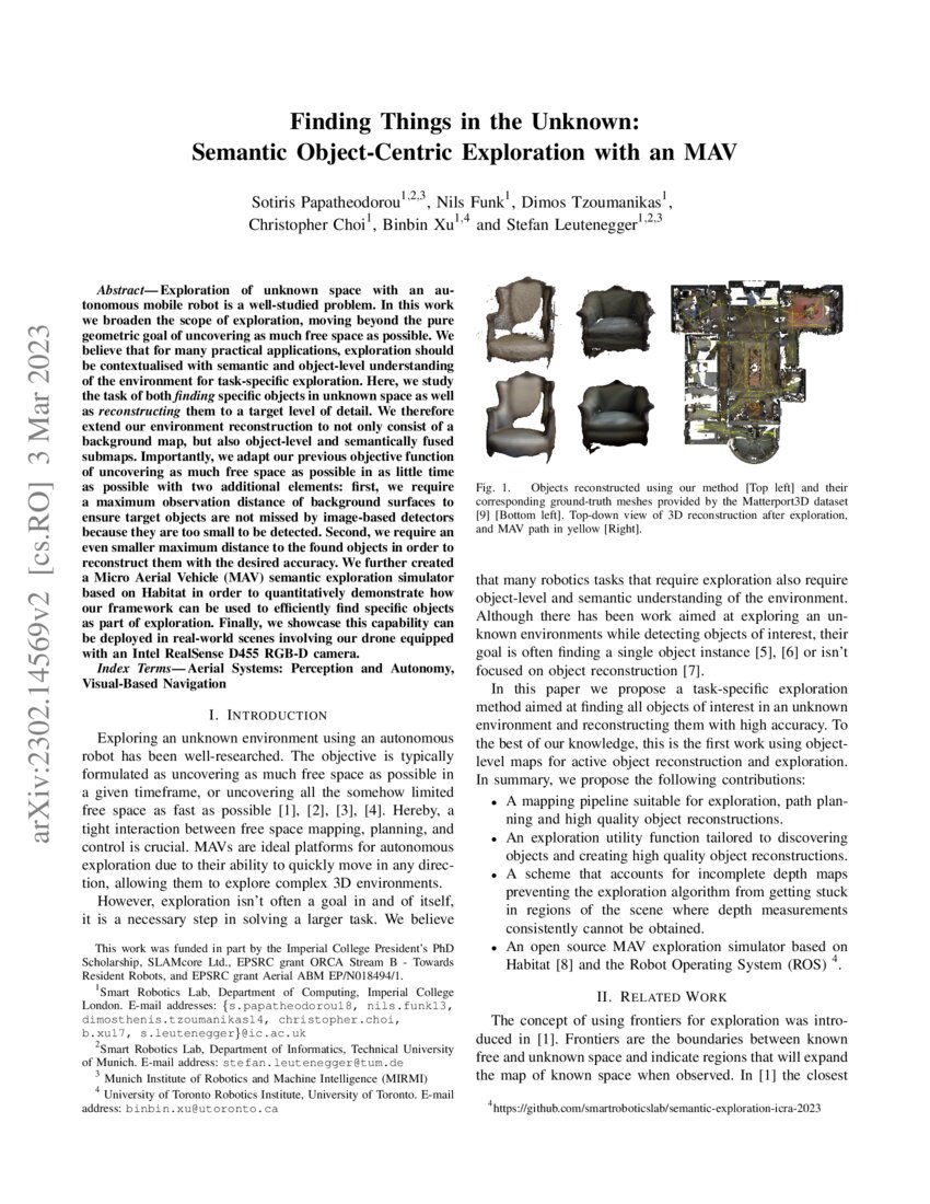 Finding Things In The Unknown Semantic Object Centric Exploration With