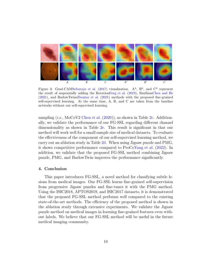 Fine-Grained Self-Supervised Learning with Jigsaw Puzzles for Medical Image Classification | DeepAI