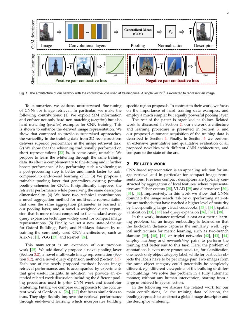 Fine-tuning CNN Image Retrieval with No Human Annotation | DeepAI