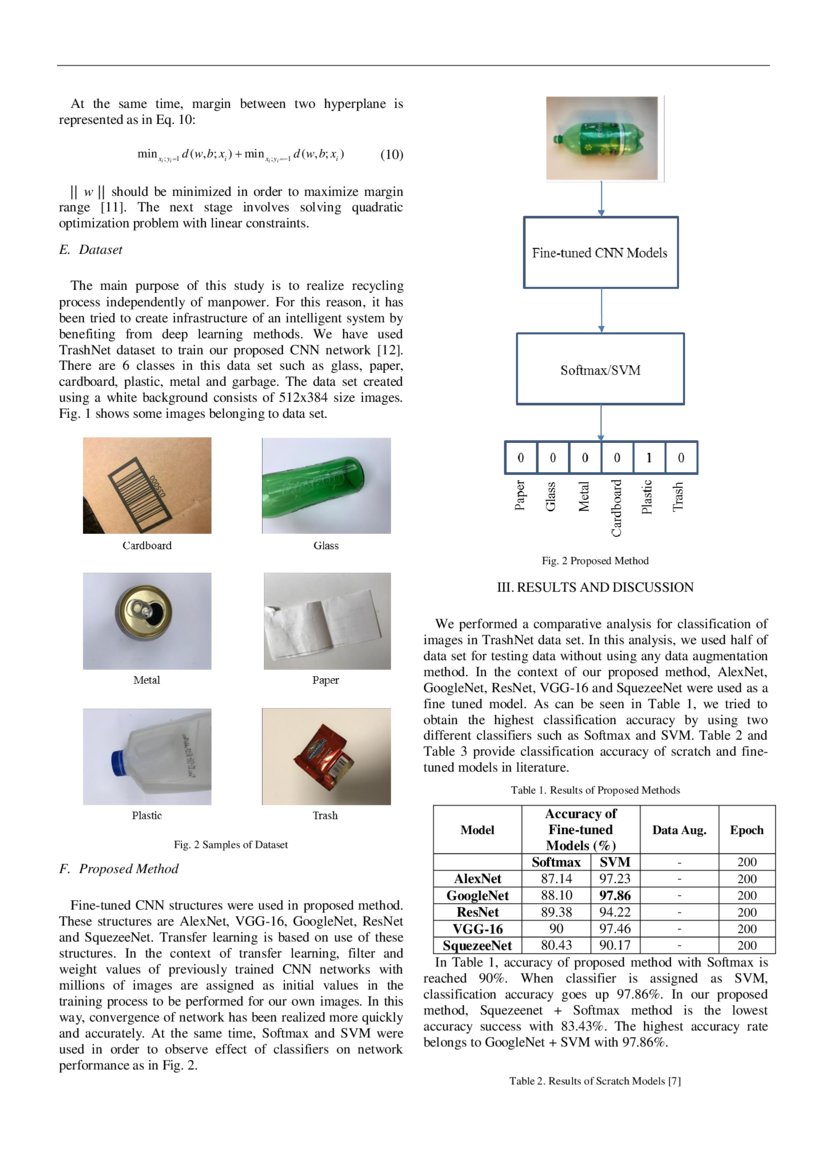 Fine-Tuning Models Comparisons on Garbage Classification for ...