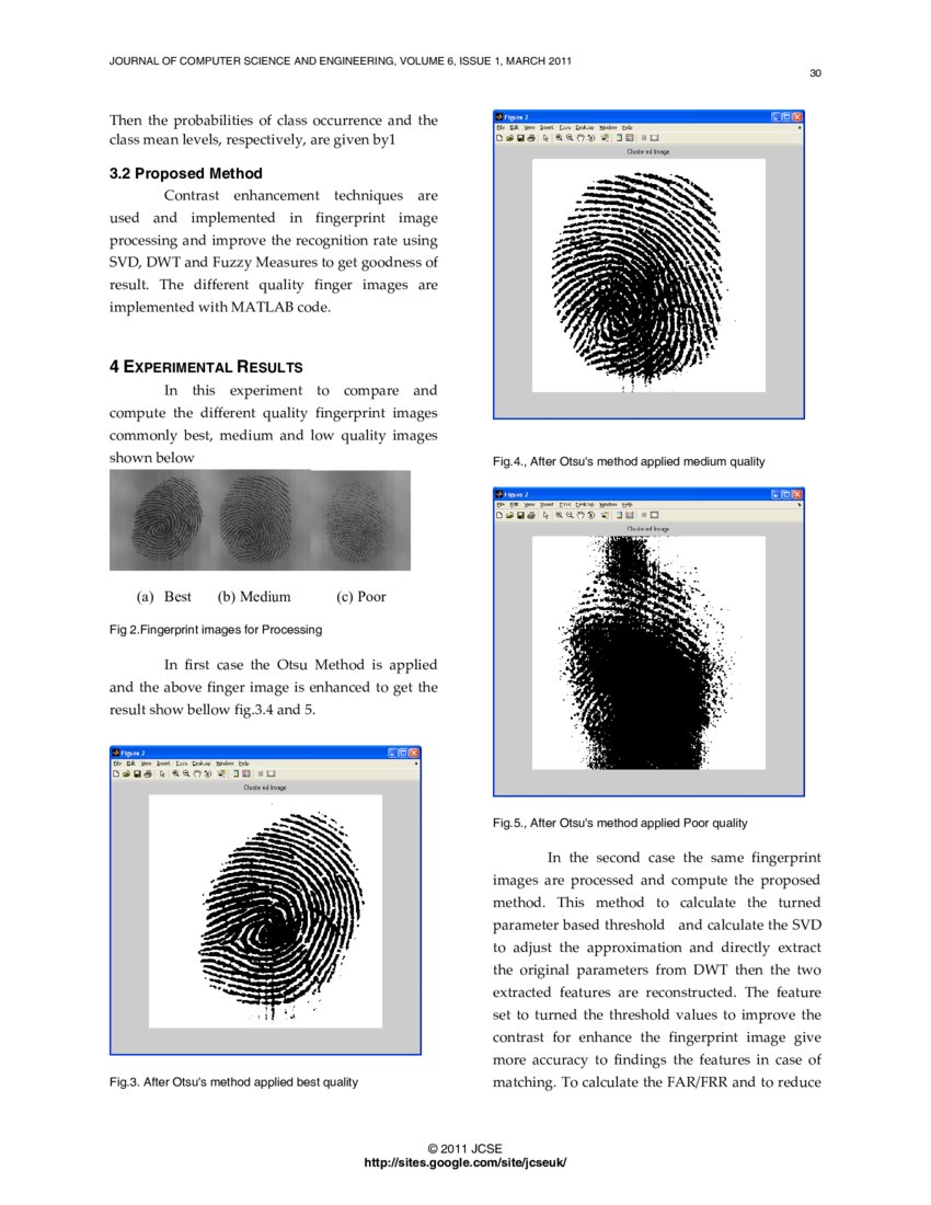 Fingerprint Dwt Svd Based Enhancement And Significant Contrast For Ridges And Valleys Using
