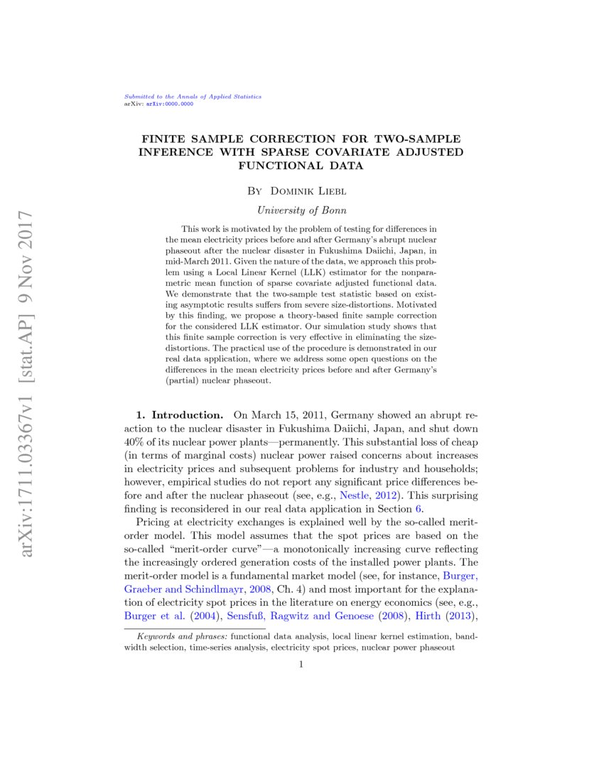Finite Sample Correction For Two Sample Inference With Sparse Covariate