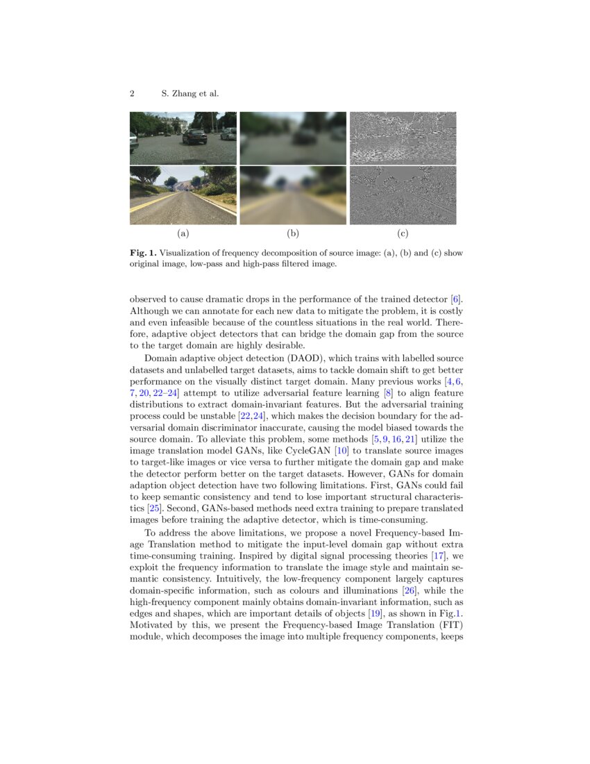 Fit Frequency Based Image Translation For Domain Adaptive Object