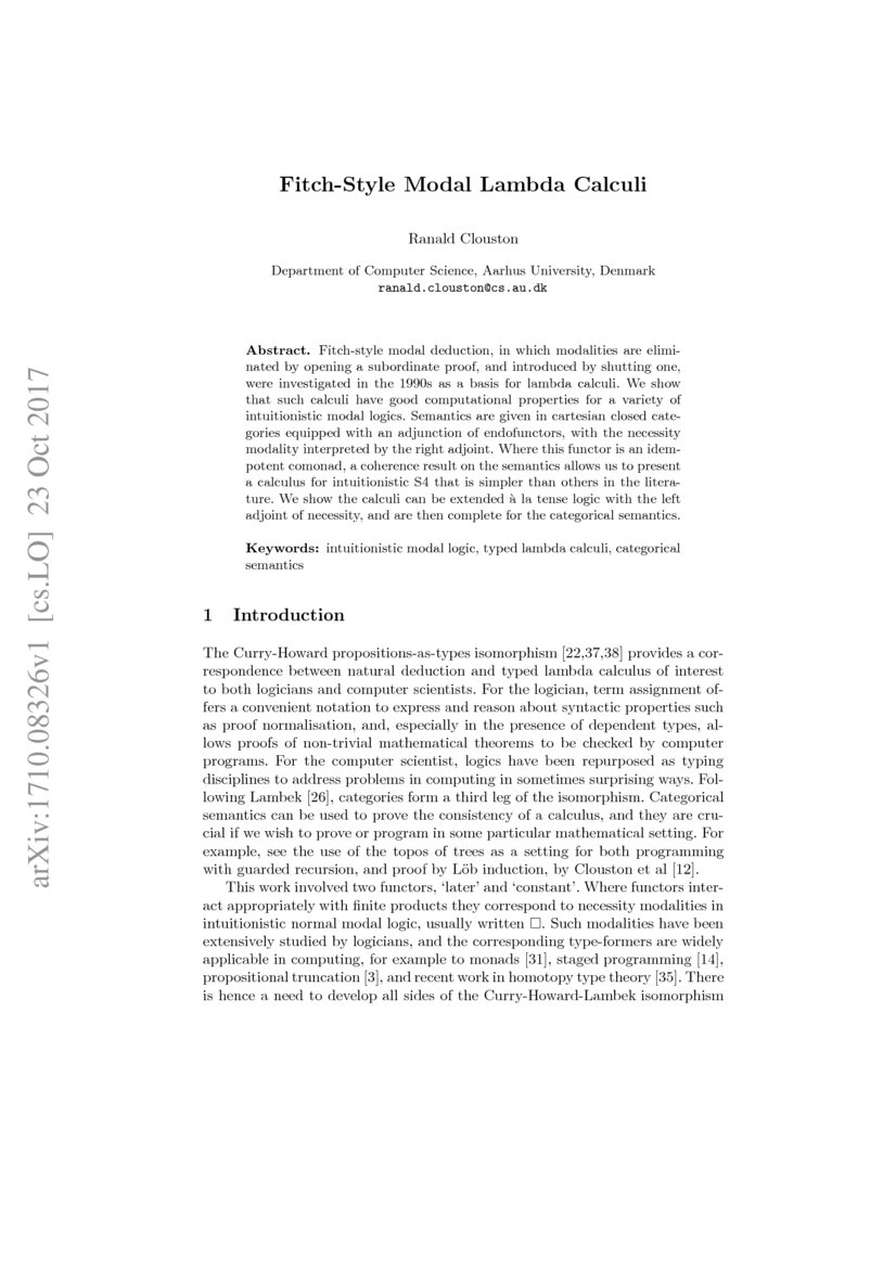 Fitch-Style Modal Lambda Calculi | DeepAI