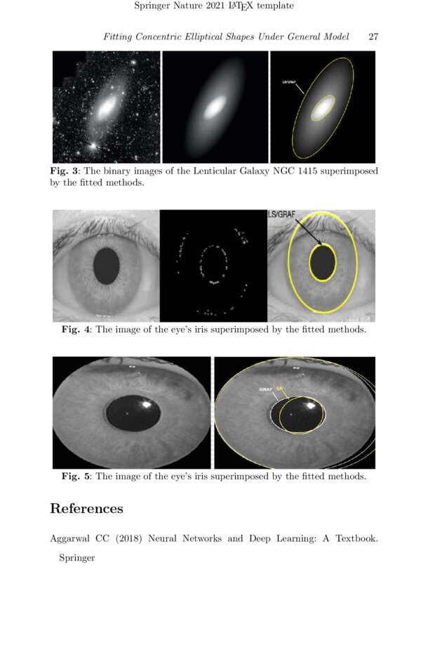 Fitting Concentric Elliptical Shapes Under General Model | DeepAI