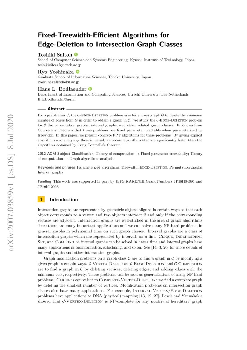 Fixed Treewidth Efficient Algorithms For Edge Deletion To Intersection