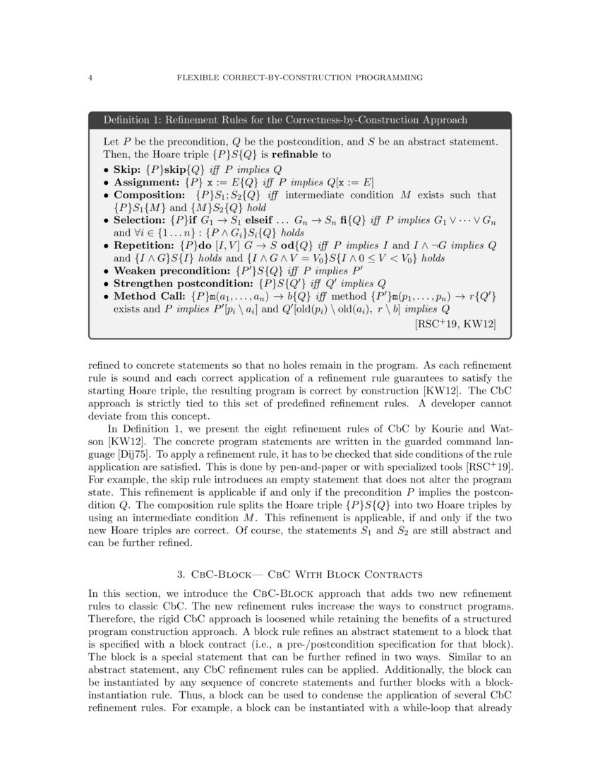 Flexible Correct-by-Construction Programming | DeepAI