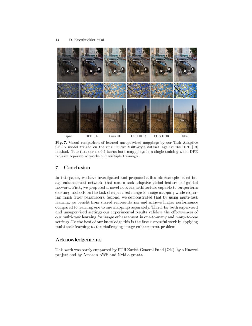 Flexible Example-based Image Enhancement with Task Adaptive Global ...