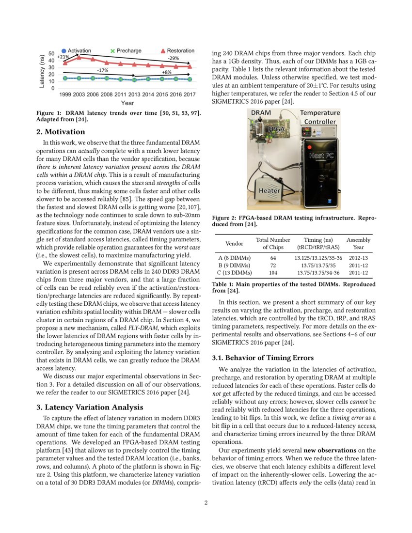 Flexible Latency Dram Understanding And Exploiting Latency Variation