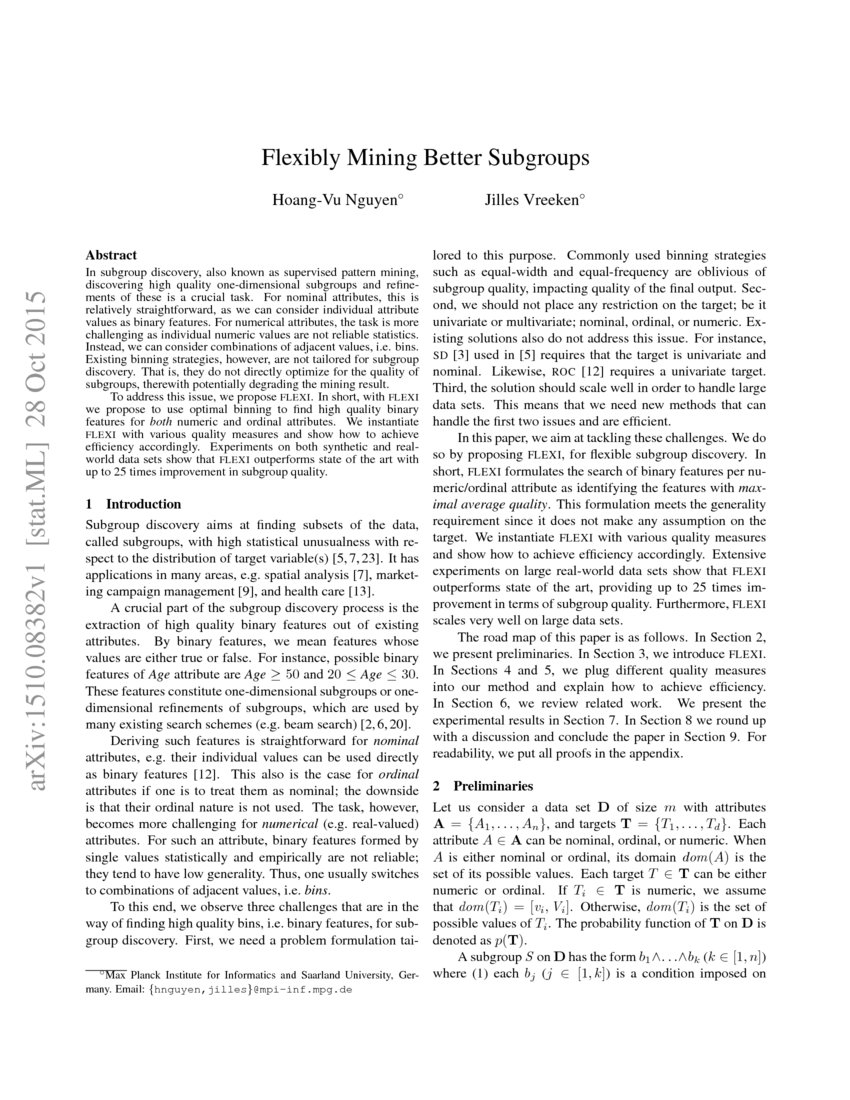 Flexibly Mining Better Subgroups | DeepAI