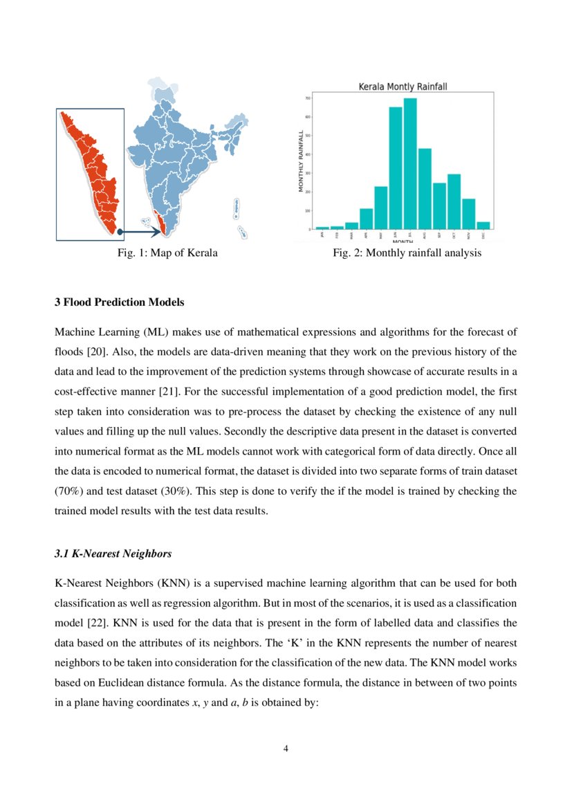 Flood Prediction and Analysis on the Relevance of Features using ...
