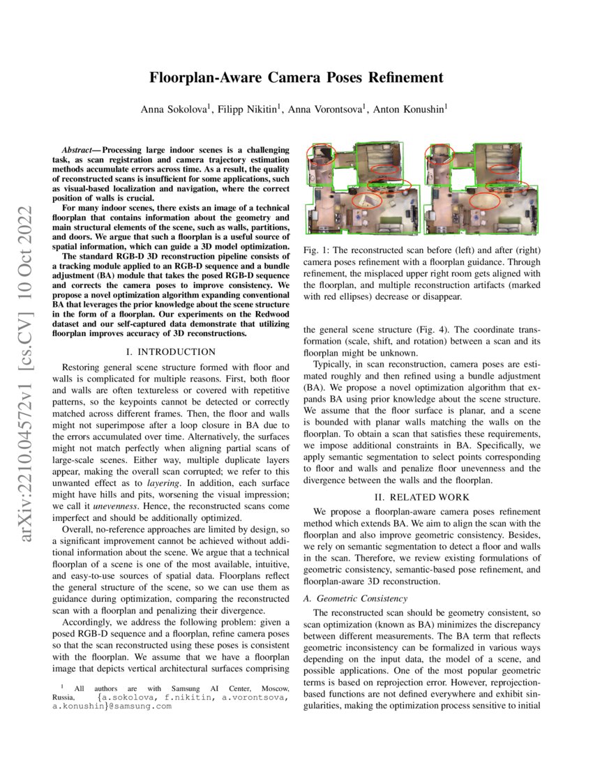 Floorplan-Aware Camera Poses Refinement | DeepAI