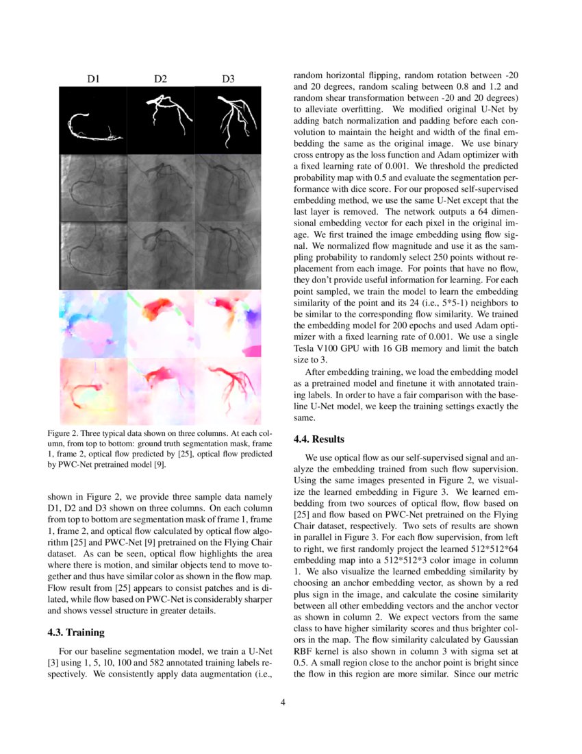Flow Based Self Supervised Pixel Embedding For Image Segmentation Deepai