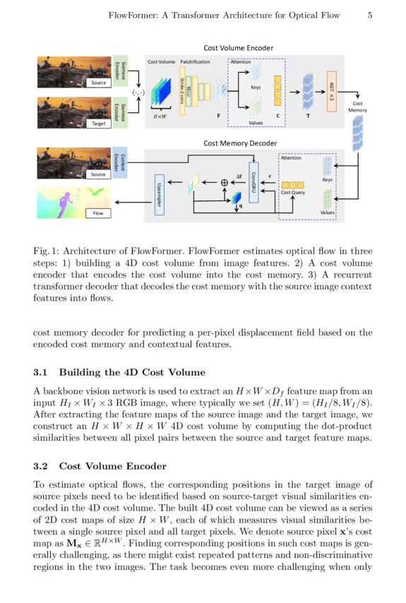 FlowFormer: A Transformer Architecture for Optical Flow | DeepAI