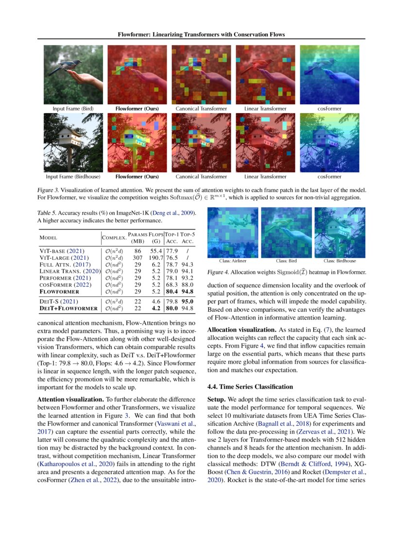 Flowformer: Linearizing Transformers with Conservation Flows | DeepAI